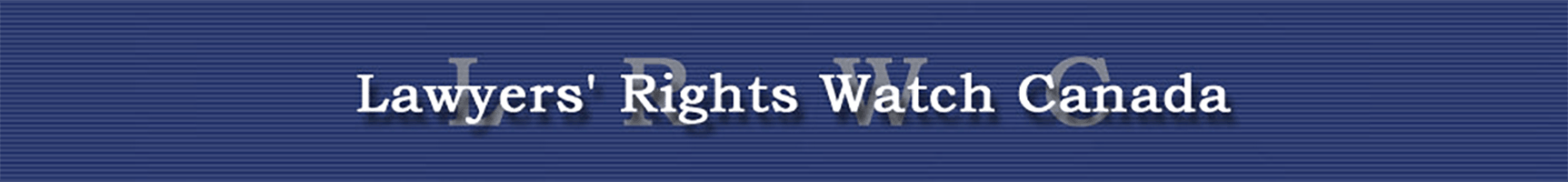 Lawyers' Rights Watch Canada - Contactsforless